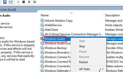How To Fix Audio Service is Not Running Issue in Windows 10